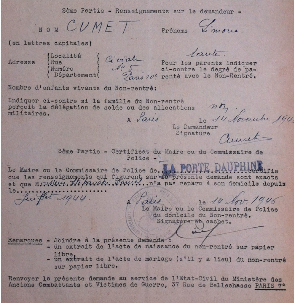 Daniel STEPANSKI - Convoi 77